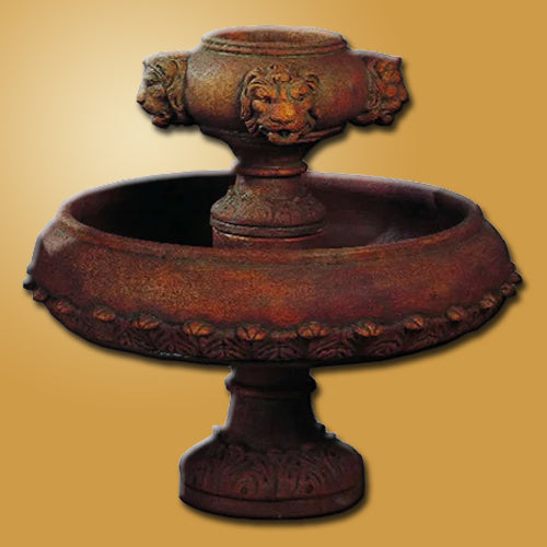 Majestic Positano Lion Garden Fountain